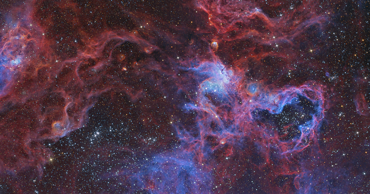 From NGC 2077 to NGC 2050 - Astrophotography by Nicolas ROLLAND
